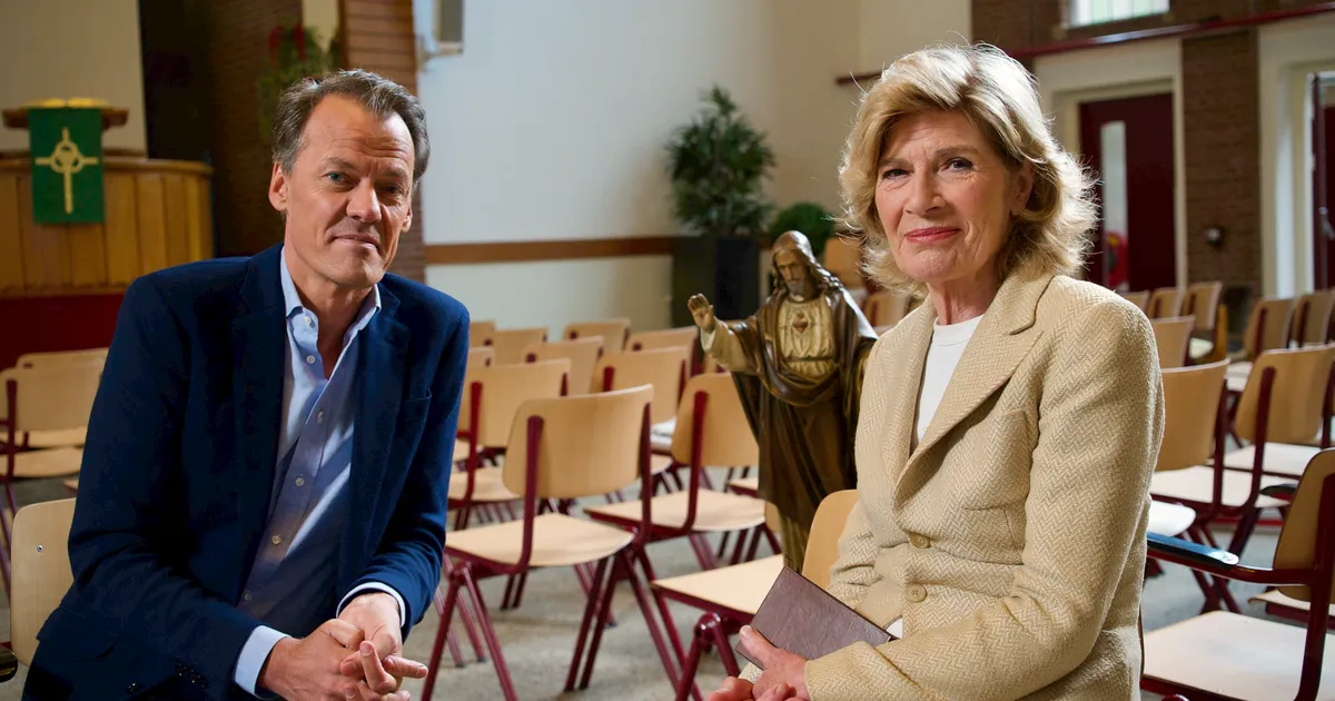 Presentator Mieke van der Weij in 'Adieu God?' - EO